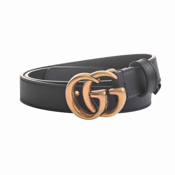 Gucci | Accessories | Gucci Gg Marmont Double G Buckle Leather Belt 7 ...